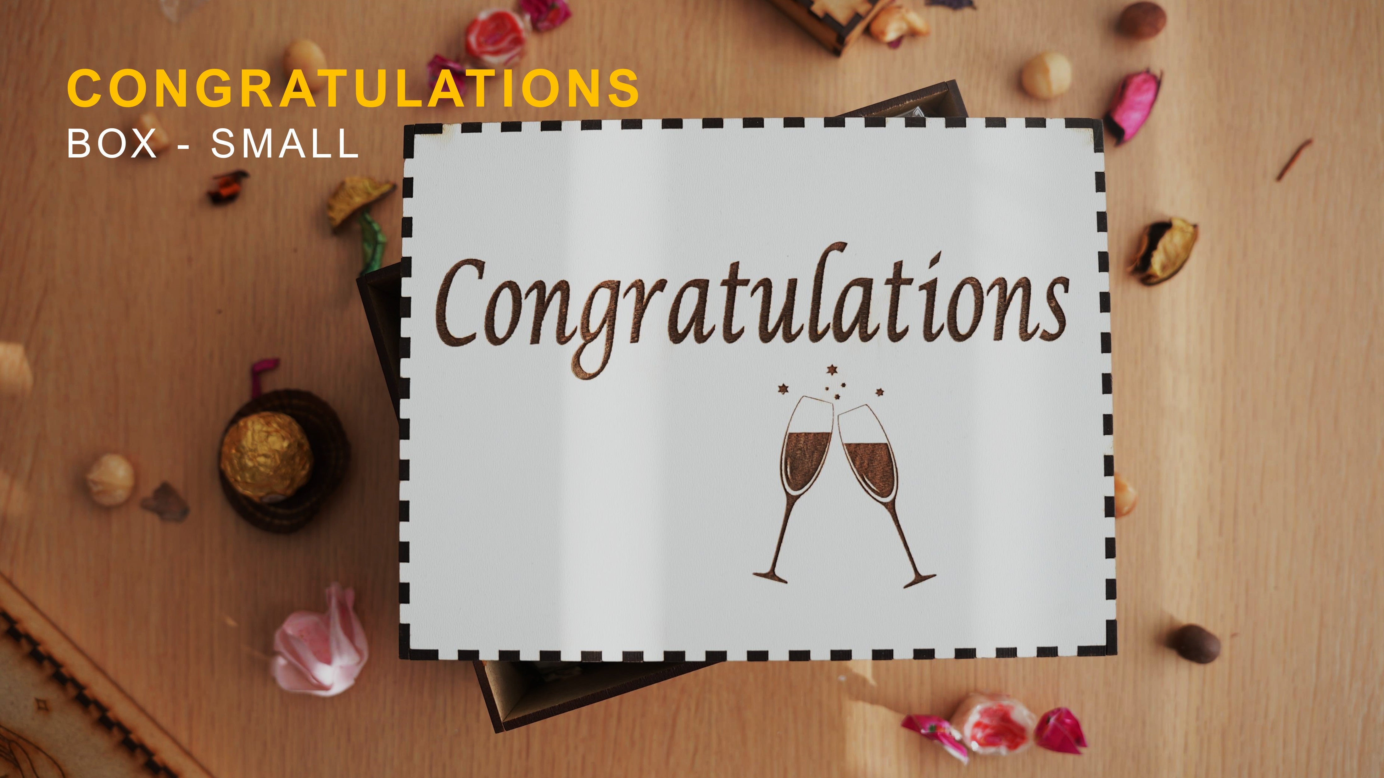 Engraved Gift Box "Congratulation" – Build Your Basket